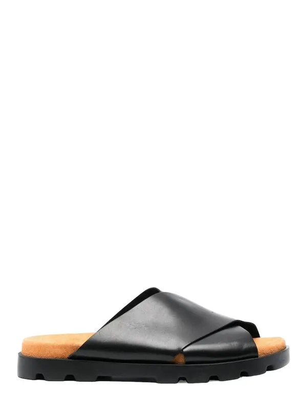 Camper Brutus Leather Sandals - Black