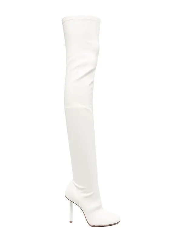 LE SILLA Karlie 110mm Thigh-high Boots - White