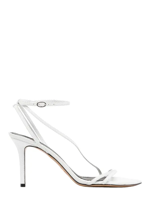 Isabel Marant Axee 90mm Strappy Sandals - White