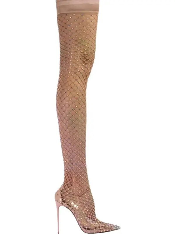 LE SILLA 120mm Gilda Thigh-high Boots - Pink