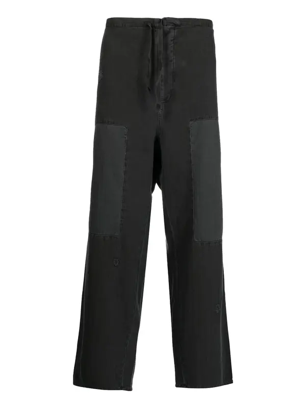 Palm Angels Drawstring-waist Trousers - Black