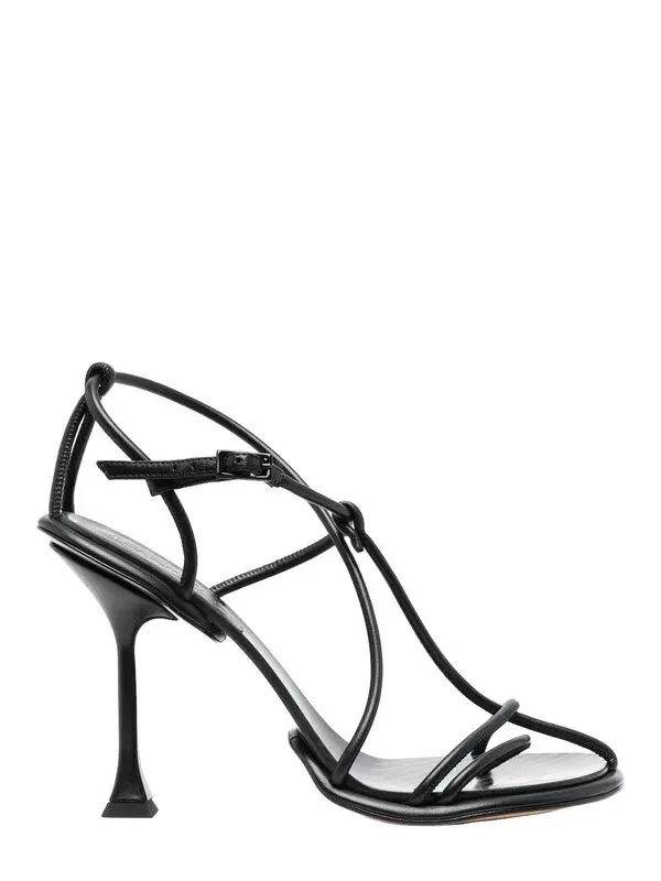 LANVIN Strappy Stiletto Sandals - Black
