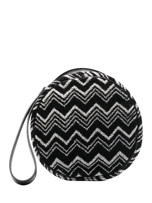 Missoni Keith Chevron-knit Beauty Case - Black