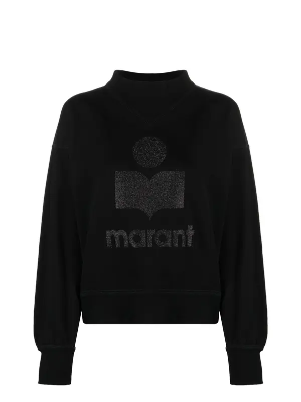 MARANT ETOILE Moby Logo-print Sweatshirt - Black