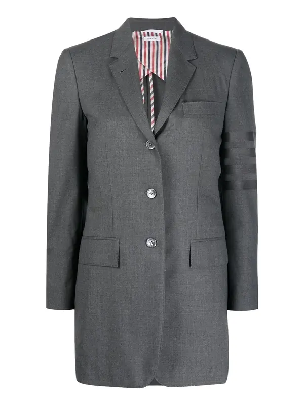Thom Browne 4-bar Stripe Wool Blazer - Grey