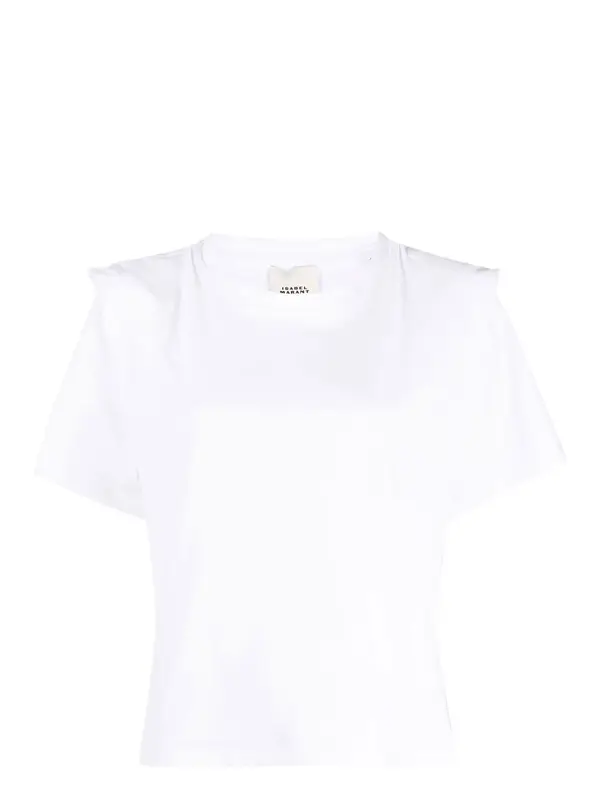 Isabel Marant Zelitos Pleat-detail T-shirt - White