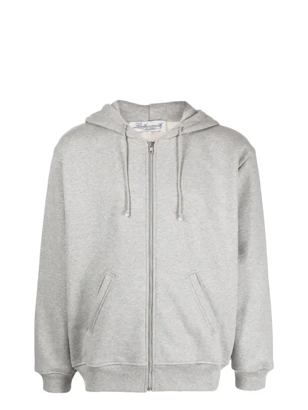 LEATHERSMITH OF LONDON Drawstring-hooded Bomber Jacket - Grey