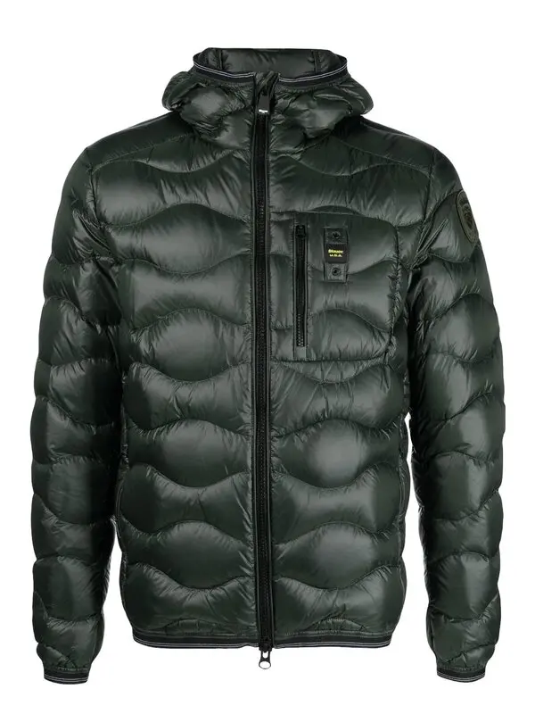 BLAUER. Feather-down Quilted Jacket - Green