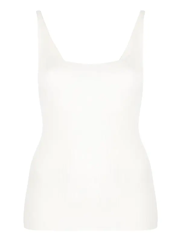 Fabiana Filippi Ribbed-knit Tank Top - White