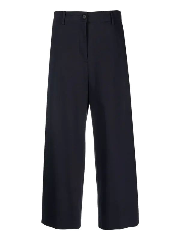 Fabiana Filippi Cropped Wide-leg Trousers - Blue