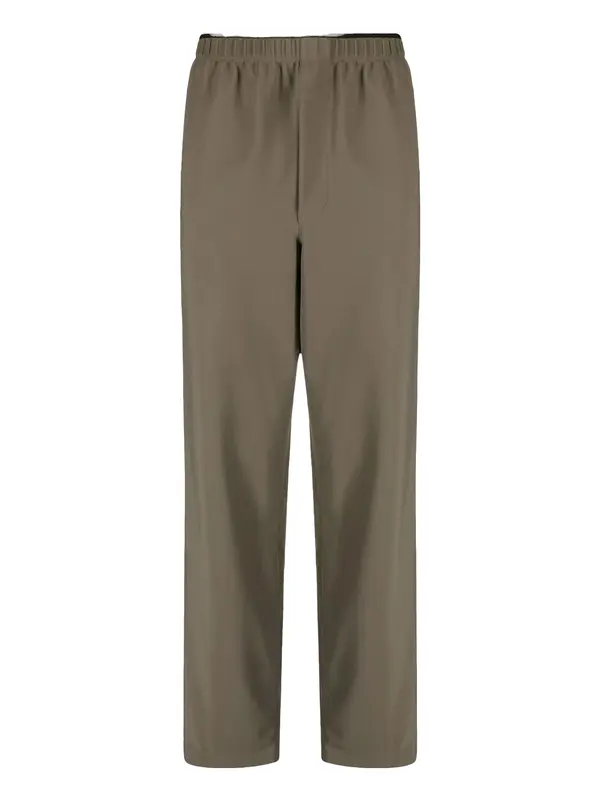 GR10K Mid-rise Straight-leg Trousers - Green