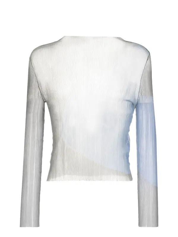 Eckhaus Latta Watercolor Long-sleeve Top - Blue