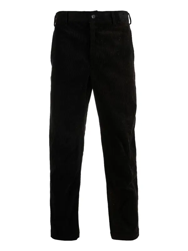 BLACK COMME DES GARÇONS Cropped Corduroy Trousers - Black