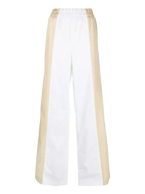 Fabiana Filippi Two-tone Wide-leg Trousers - Neutrals