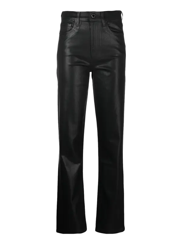 LE JEAN Sabine Straight Leg Jeans - Black