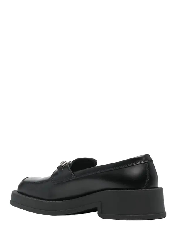 Gucci Horsebit Square-toe Loafers - Black