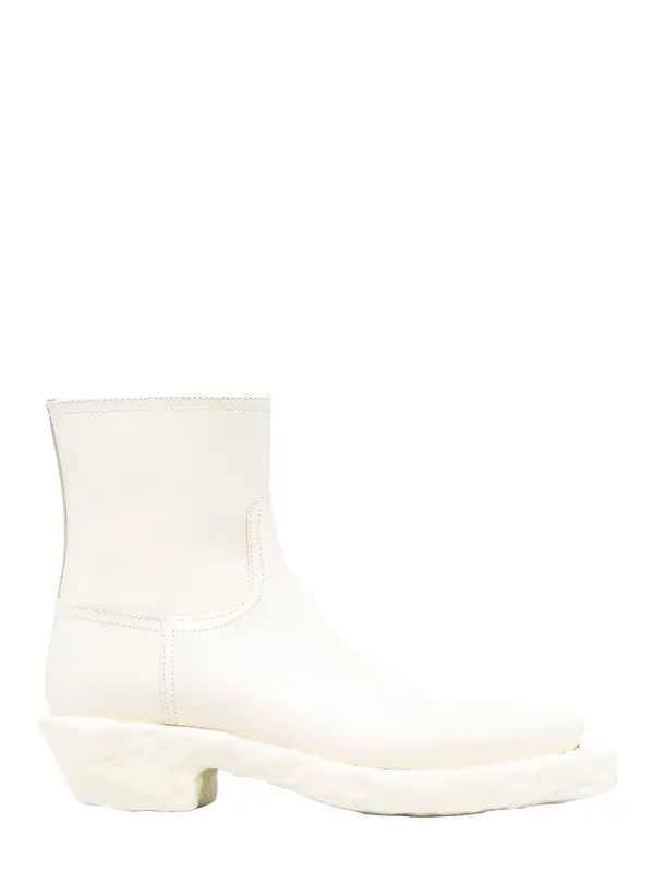 Camper Venga Leather Ankle Boots - White