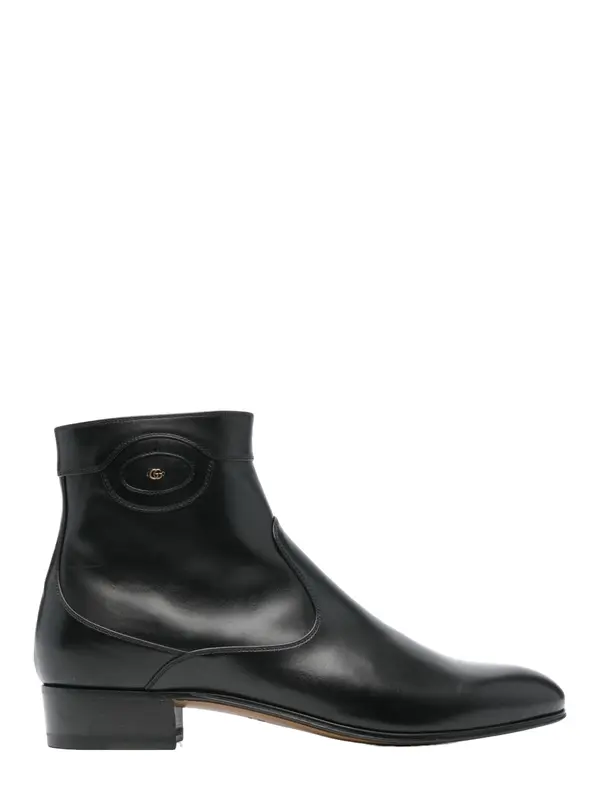 Gucci Double G Ankle Boots - Black