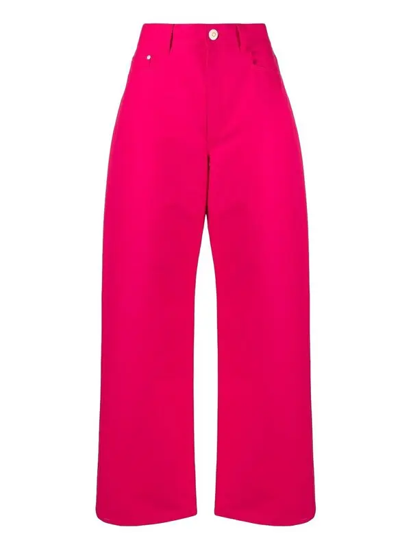 WANDLER Magnolia Wide-leg Jeans - Pink