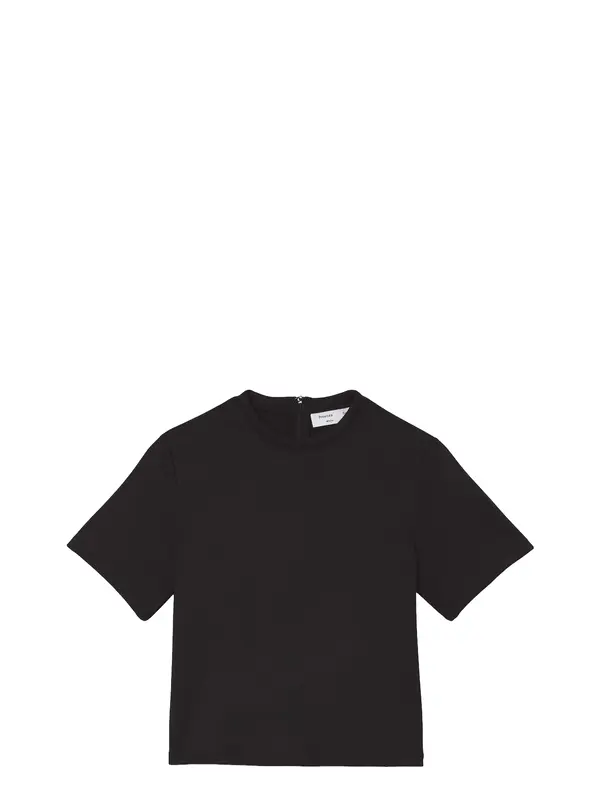 Proenza Schouler White Label Scuba Cropped Jersey T-shirt - Black