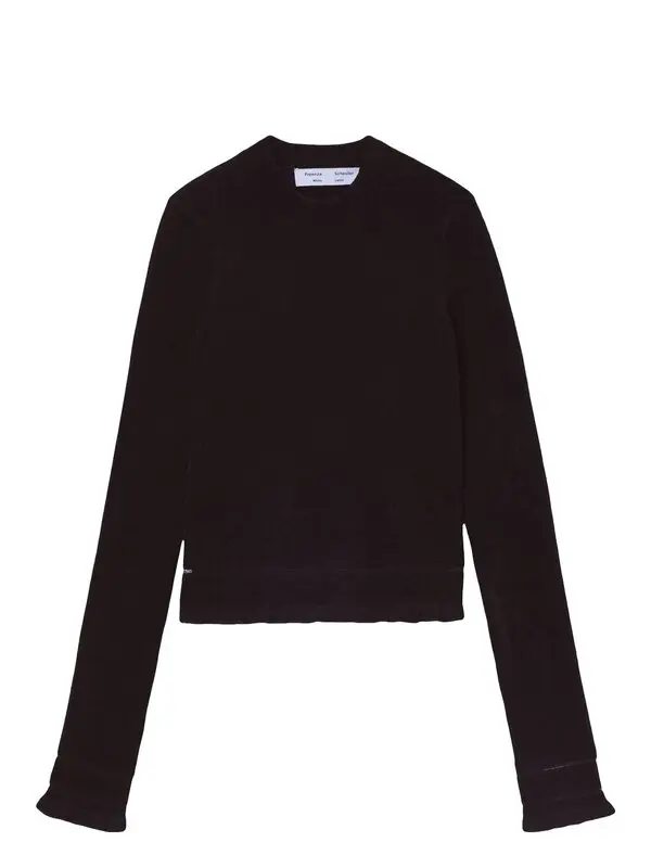 Proenza Schouler White Label Cropped Jumper - Black