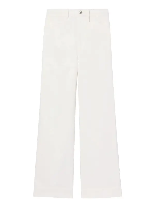 Proenza Schouler White Label Cropped Twill Culottes - White