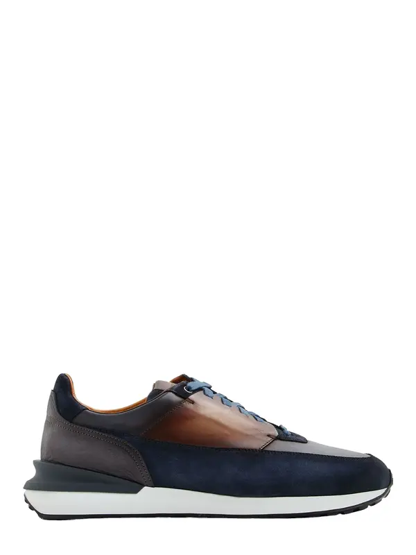Magnanni Panelled Low-top Sneakers - Blue