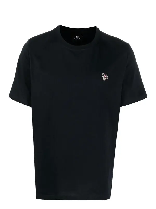 Paul Smith Zebra Logo-patch T-shirt - Blue
