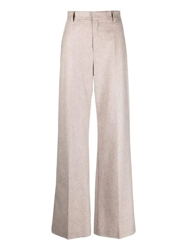 Andamane Tailored Wide-leg Trousers - Neutrals