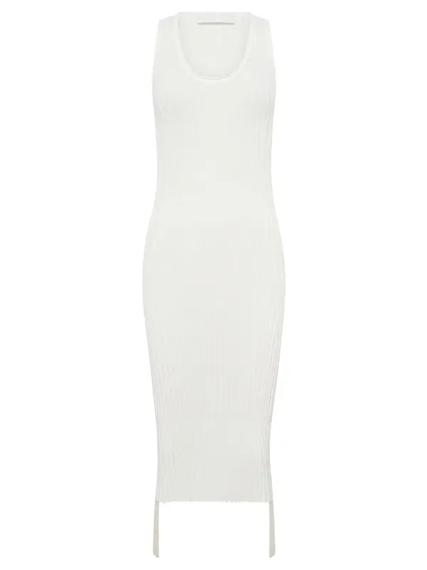 DION LEE Gathered Utility Dress - White