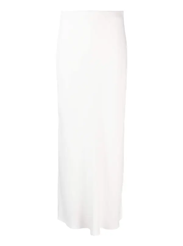 Brunello Cucinelli Side-slit Ankle-length Skirt - White