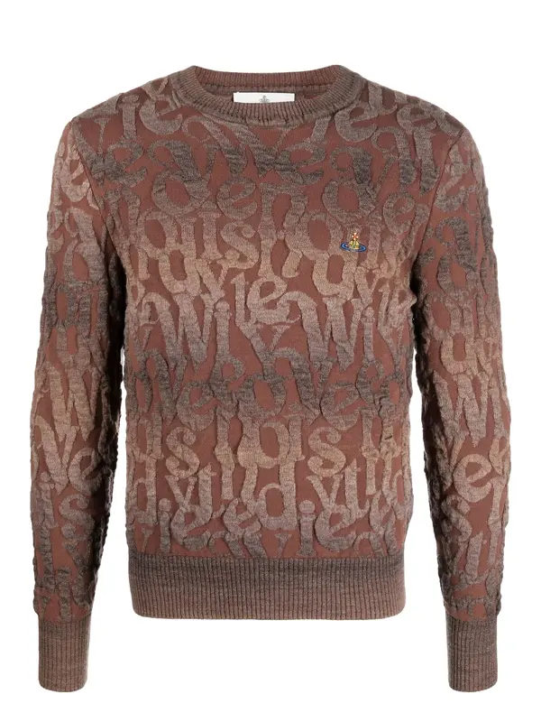 VIVIENNE WESTWOOD 3d-detailing Knitted Jumper - Brown