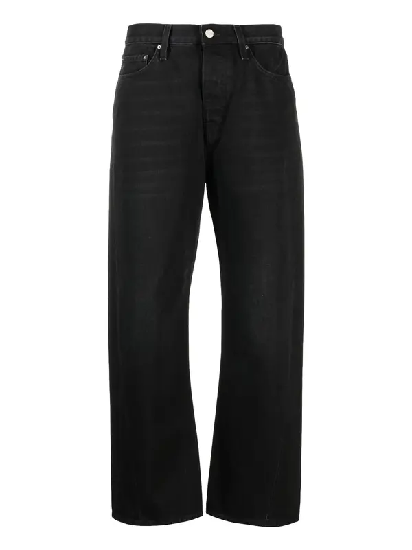 TOTEME Twisted Seam Straight-leg Jeans - Black