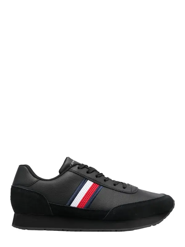 Tommy Hilfiger Leather Low-top Sneakers - Black