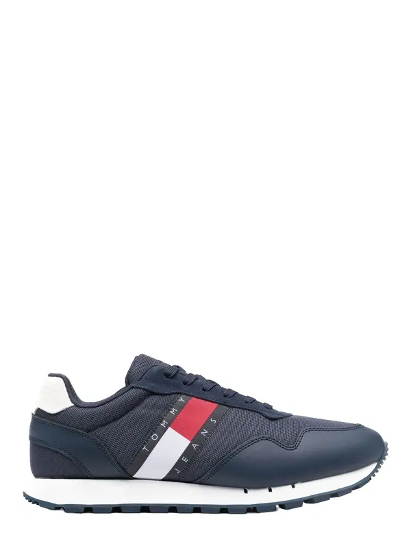 Tommy Hilfiger Logo-patch Sneakers - Blue
