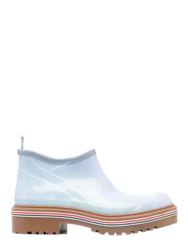 Thom Browne Stripe-trim Ankle Boots - Blue