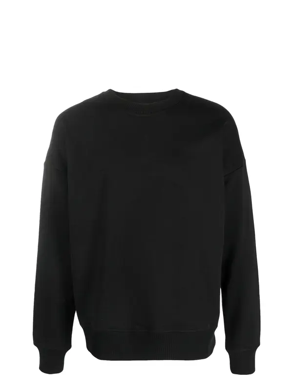 DIESEL® S-rob-megoval Cotton Sweatshirt - Black