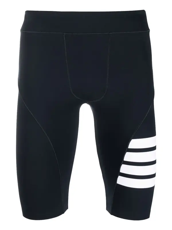 Thom Browne 4-bar Stripe Cycling Shorts - Blue