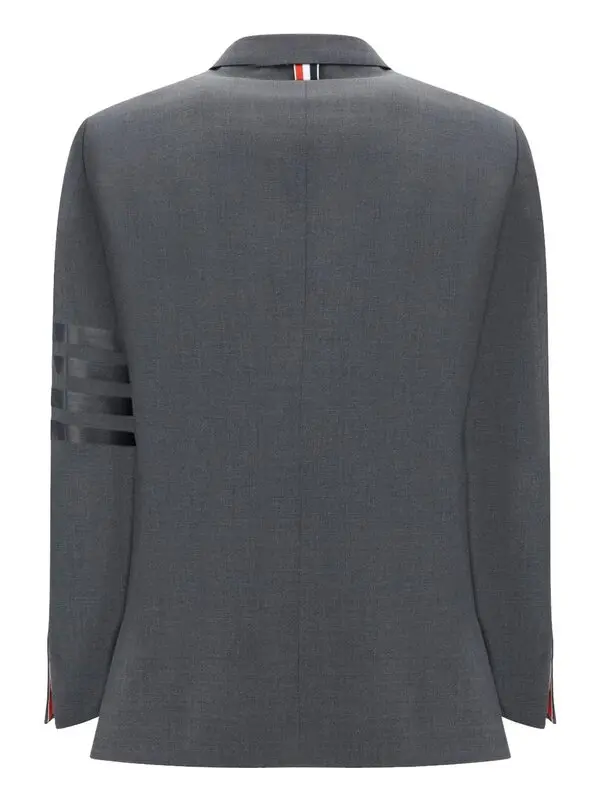 Thom Browne 4-bar Stripe Blazer - Grey