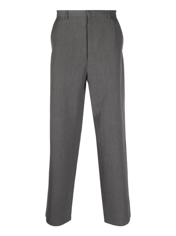 Acne Studios Wool Blend Wide-leg Trousers - Grey
