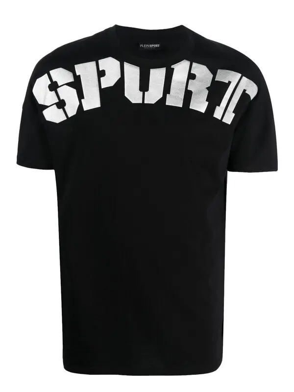 PLEIN SPORT Logo-print Short-sleeved T-shirt - Black