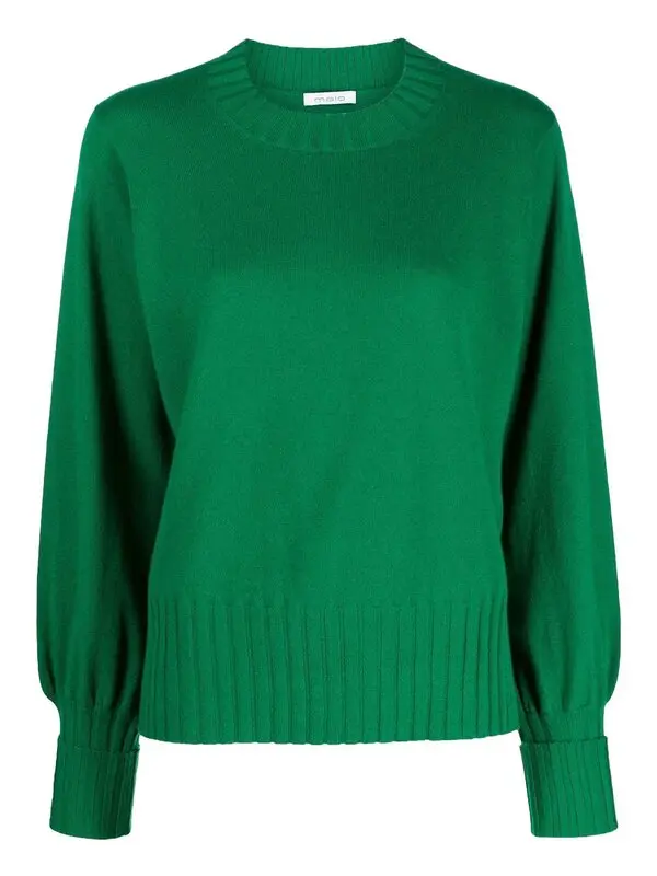 Malo Crew-neck Cashmere Jumper - Green