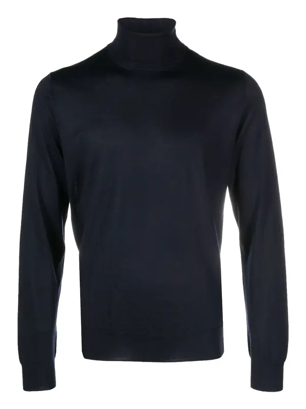 Corneliani Roll-neck Jumper - Blue