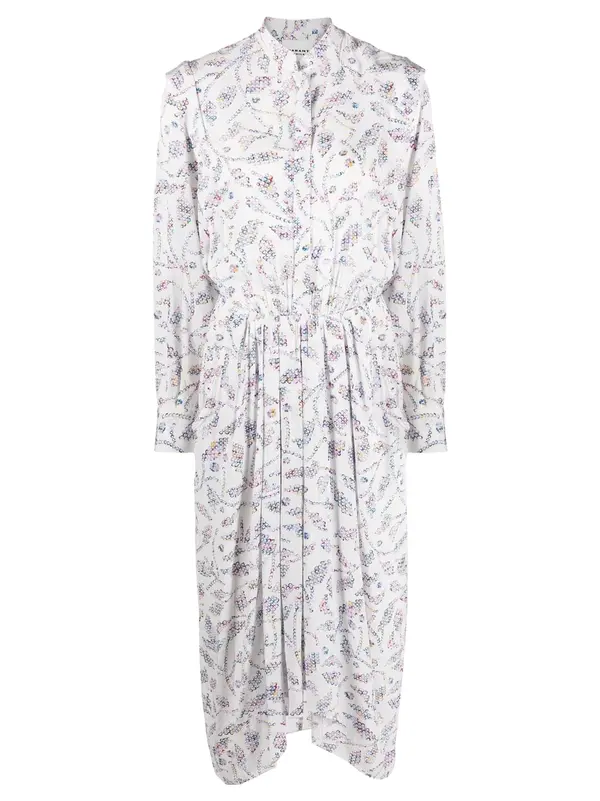 MARANT ETOILE Okley Shirt Dress - White
