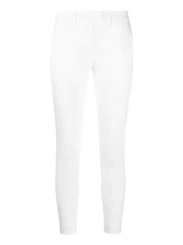 DONDUP Tapered-leg Cropped Trousers - White
