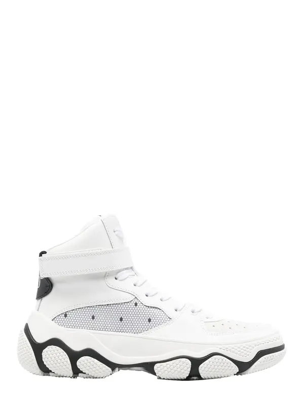 Red Valentino Logo High-top Sneakers - Black
