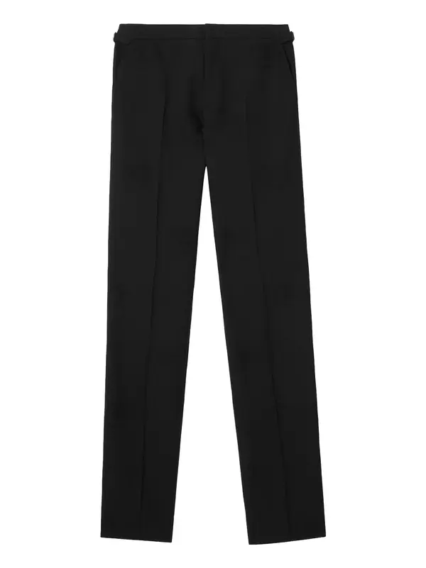 Burberry Equestrian Knight Motif Tailored Trousers - Black