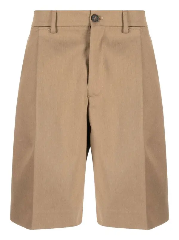 Golden Goose Wide-leg Bermuda Shorts - Neutrals