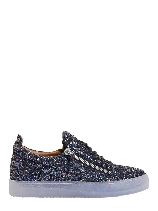 GIUSEPPE ZANOTTI Sequin-embellished Sneakers - Blue
