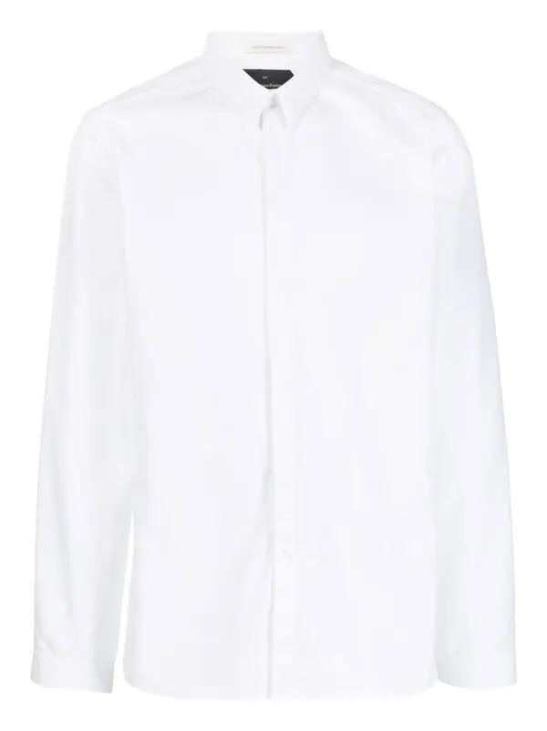 NICOLAS ANDREAS TARALIS Cotton Long-sleeve Shirt - White
